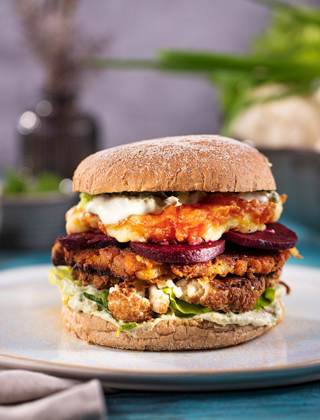 Wege Burger z pieczonym kalafiorem | Schulstad Bakery Solutions